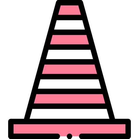 Cone Detailed Rounded Lineal Color Icon