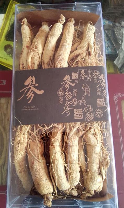 包邮东北长白山人参 生晒参园参 整支全须6年根 白参干参 泡酒料王楠0012