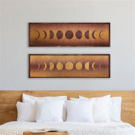 Moon Phases Wall Decor Etsy