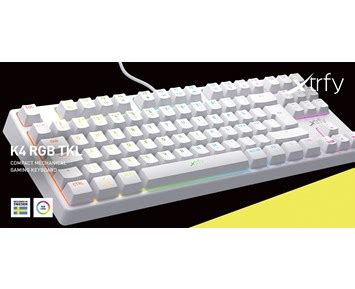 CHERRY XTRFY K4 TKL RGB WHITE NetOnNet