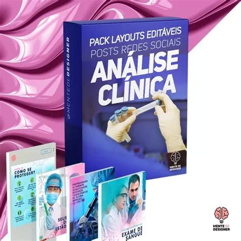 Pack Posts Redes Sociais Análise Clínica Jpeg E Psd