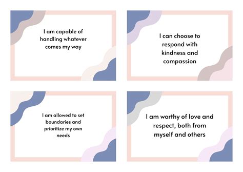 Dbt Coping Statements Flashcards Etsy