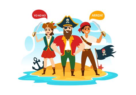 Premium International Talk Like A Pirate Day Illustration Pack From
