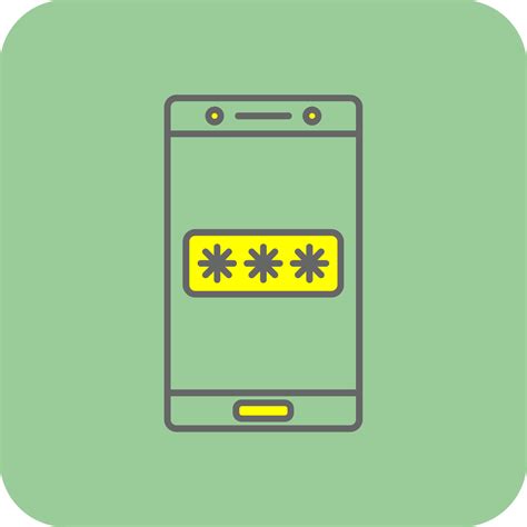Password Filled Yellow Icon 42806915 Vector Art At Vecteezy