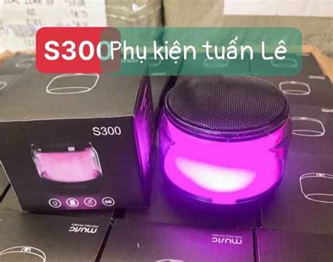 Loa nghe nhạc BluetoothS300 có led Phụ kiện Tuấn Lê