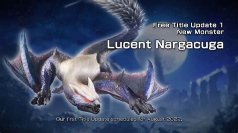 Lucent Nargacuga Sunbreak Release Date When Does The Update Drop For Monster Hunter Rise