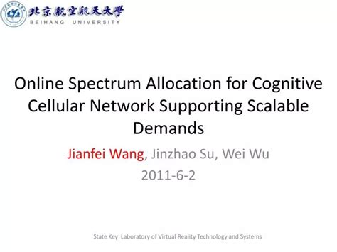 Ppt Online Spectrum Allocation For Cognitive Cellular Network Supporting Scalable Demands
