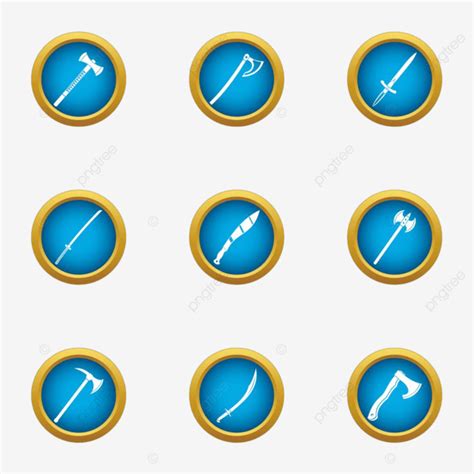 Weapons Clipart Png Images Fighting Weapon Icons Set Kill Building Set Png Image For Free