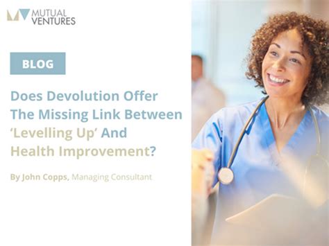 Is Devolution The Missing Link Between Health Improvement And