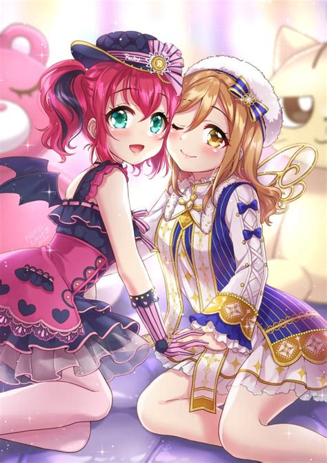 Ruby And Hanamaru [love Live Sunshine ] R Awwnime
