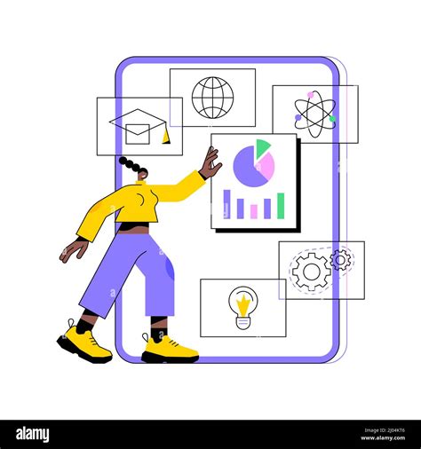 Learning Management System Abstract Concept Vector Illustration Educational Technology Online