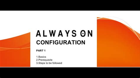 1 Sql Server Always On Configuration Part 1 Aws Youtube