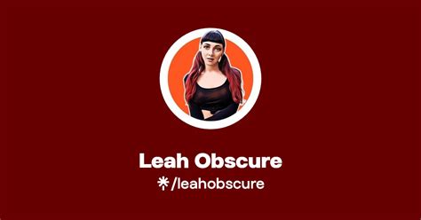Leah Obscure Find Leah Obscure Onlyfans Linktree