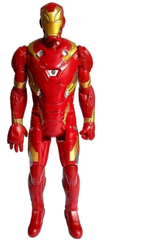 Homem De Ferro Boneco Articulado Cm Led Brinquedo Parcelamento Sem Juros