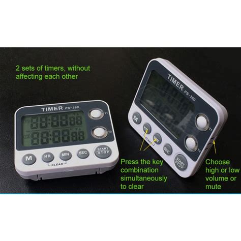2 Group Timer Stopwatch Countdown Alarm Clock Remi Grandado
