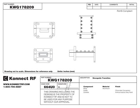 Waveguide Transition Konnectrf