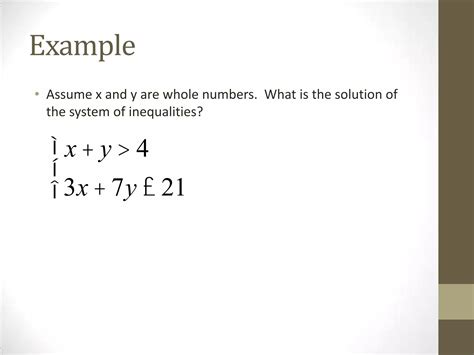 Alg II Unit Systemsinequalities PPT
