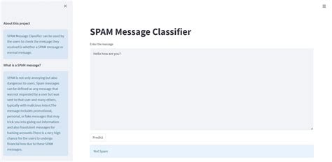 GitHub Akhilreghu SPAM Message Classifier M Sc Sem Project