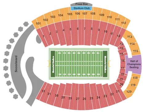 Memorial Stadium Seating Chart With Rows Indiana Cabinets Matttroy