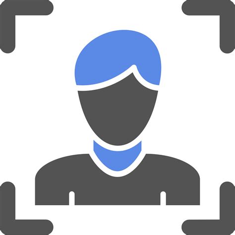 Face Recognition Vector Icon Style 22493707 Vector Art At Vecteezy