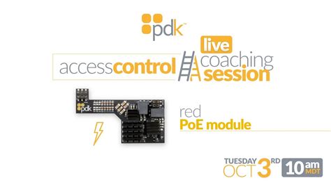PDK Access Control Coaching Red PoE Module YouTube