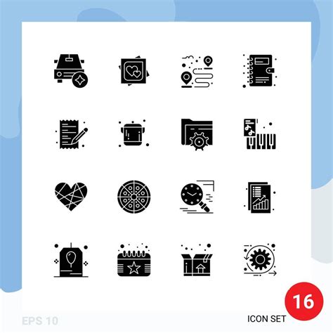groupe de solide glyphes panneaux et symboles pour liste téléphone livre proposition Contacts