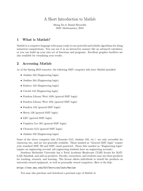 matlab tutorial pdf download free pdf matrix mathematics norm