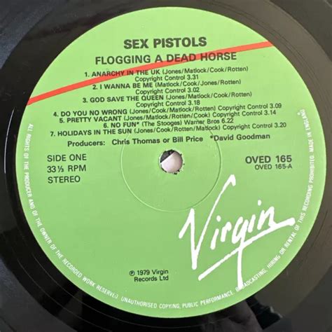 Sex Pistols Flogging A Dead Horse Vinyle Lp Uk 1986 Press Exc Pro