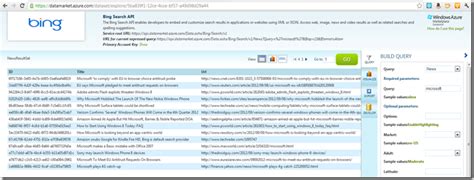 Chris Webbs Bi Blog Importing Azure Marketplace Data Into Excel 2013 With Web Queries