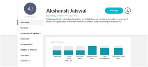 Akshansh Jaiswal Online Resume Craftmycv