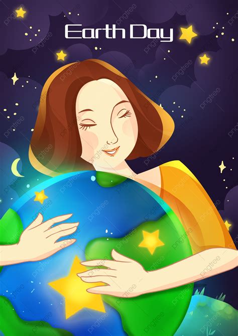 世界地球日手繪插畫 世界 地球日 環保插畫素材桌布背景免費下載 免版稅