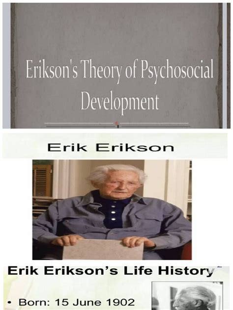 Eriksons Theory Of Psychosocial Development Pdf