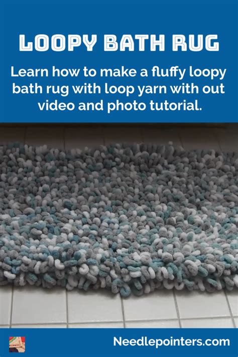 Loopy Bath Rug Tutorial Loop Yarn Artofit