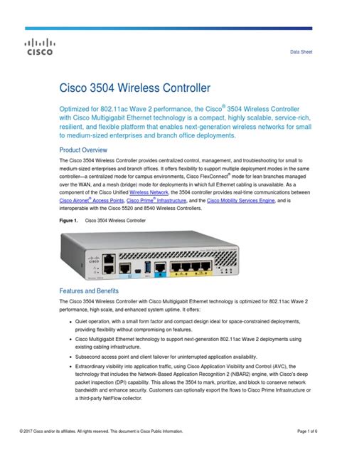 Cisco 3504 Wireless Controlller Datasheet Pdf Radius Transport
