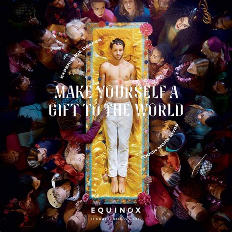 Equinox Print Advert By Droga5 Make Yourself A T To The World Ads