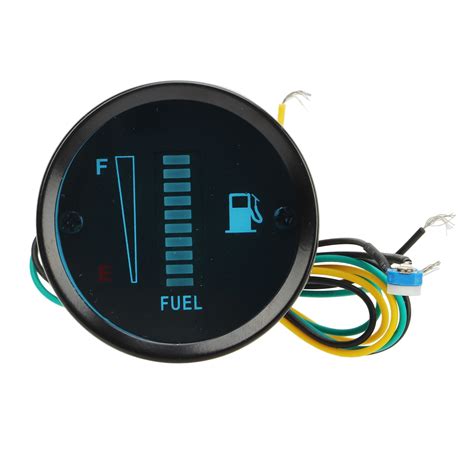 Motorcycle Fuel Gauge 12v Lcd Fuel Tank Level Gauge 52mm Housing