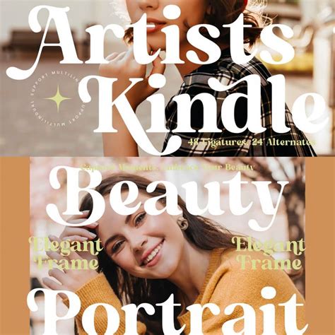 Artists Kindle Font Is A Chic Charming And Assertive Serif Font In