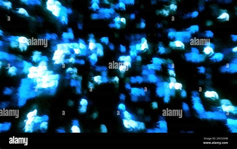 Dark Background With Green Blue Squares Without Focus Motion Light