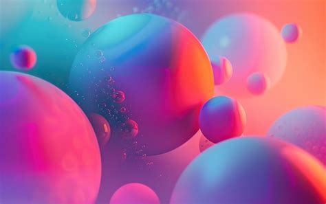 Premium Photo A Colorful Image Of Many Different Colored Spheres