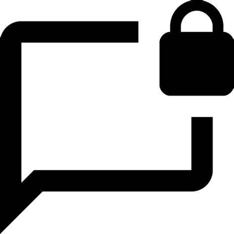 Message Lock Outline Icon Svg Png Free Download