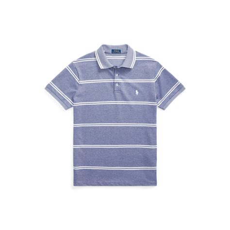 Custom Slim Fit Stretch Mesh Polo Shirt Ralph Lauren® Australia