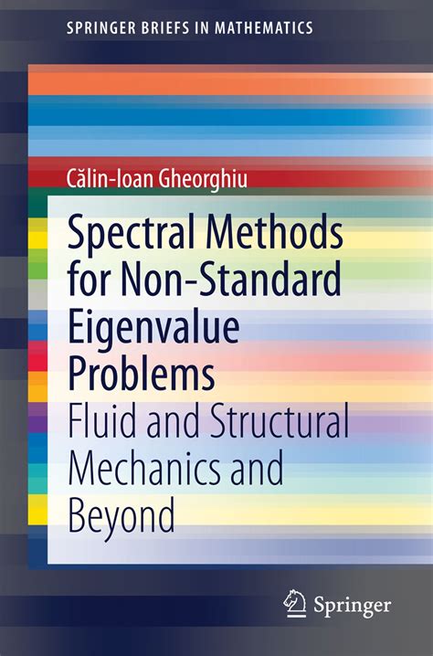 Spectral Methods For Non Standard Eigenvalue Problems Ebook By Călin Ioan Gheorghiu Epub