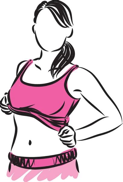 Clipart Group Fitness Group Of Women Fitness Illustration — Stock