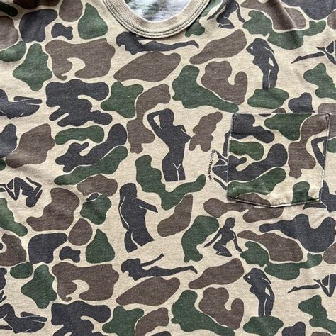 Vintage Vintage Camo Stripper Woman Sex T Shirt Grailed