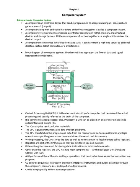 computer system pdf computer data storage central processing unit