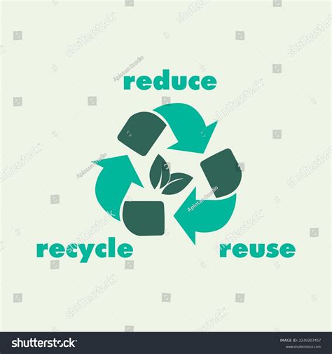 reduce reuse recycle design banner background stock vector royalty