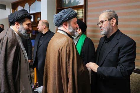 حضور فرزندان حضرت آیت‌الله خامنه‌ای در دفتر حزب‌الله لبنان تصاویر