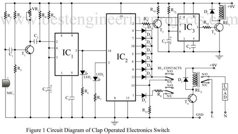 Clap Switch Circuit Using 555 Best Engineering Projects