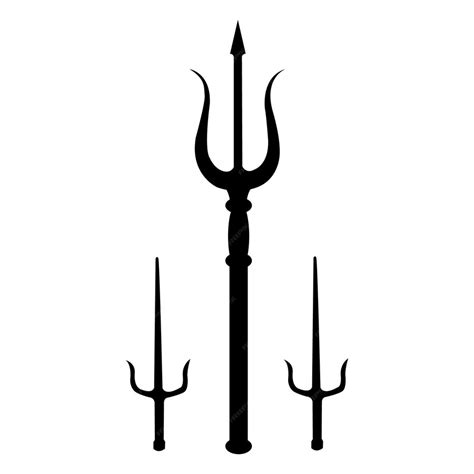 Premium Vector Trident Icon Logo Vector Design Template
