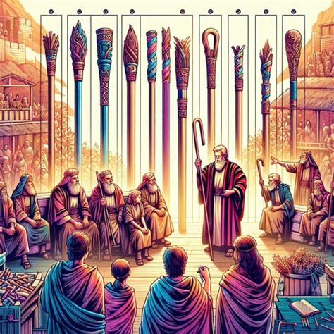 Aarons Rod Artwork Bible Art